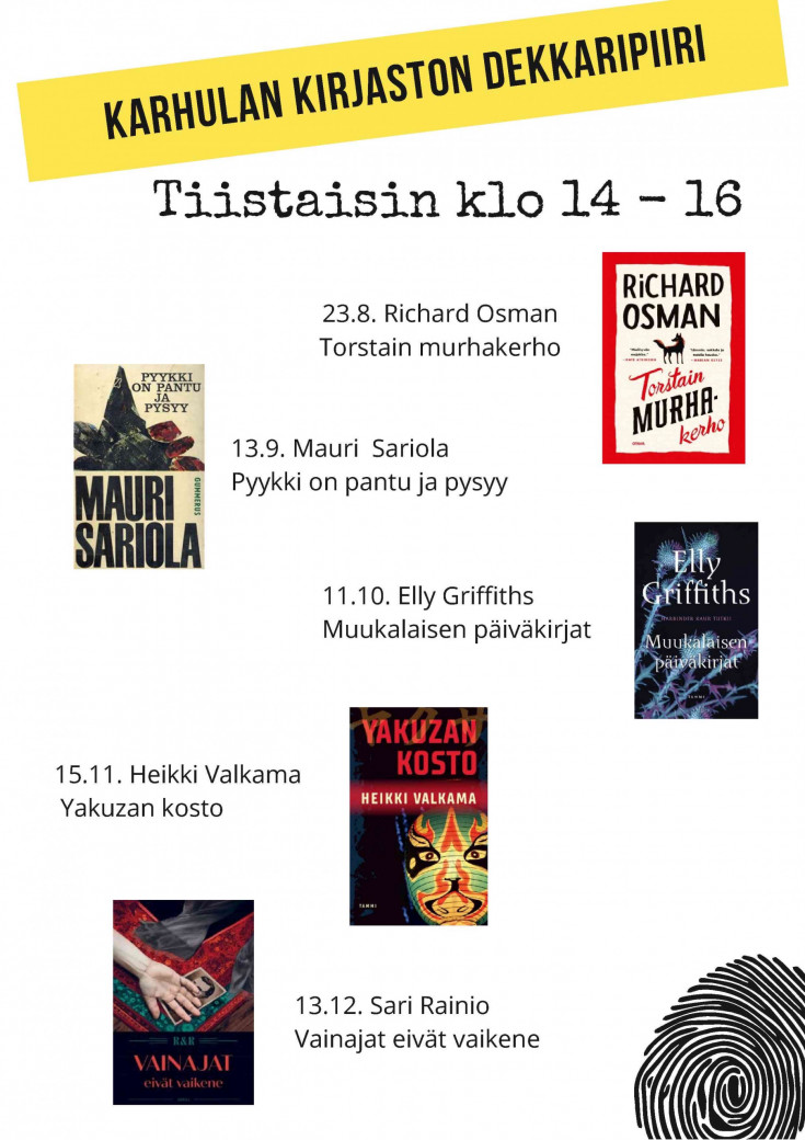 Karhulan kirjaston lukupiirit käynnistyvät | Kotkan kaupunki