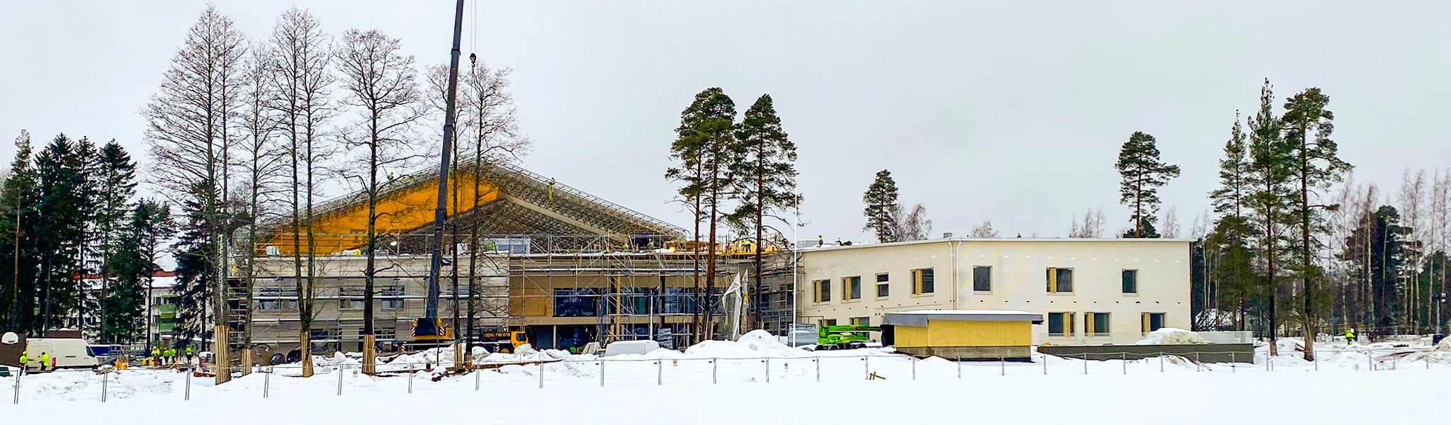 Karhulan alakoulu harjannostajaisvaiheessa | Kotkan kaupunki